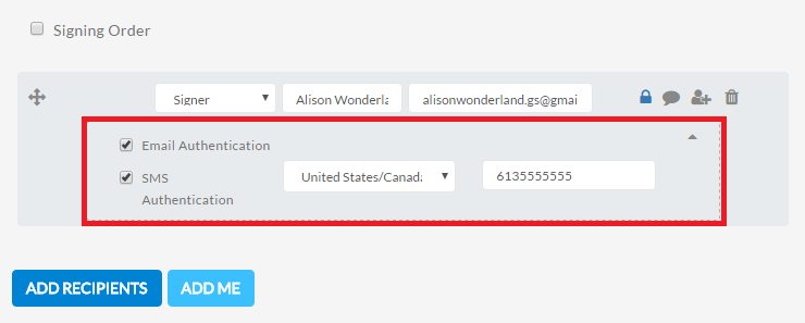 Electronic Signature Authentication Using Email And Sms Signority