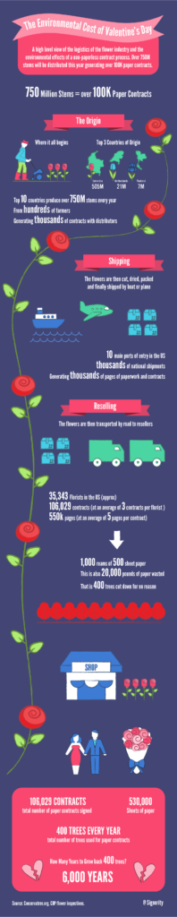 Valentine's Day Infographic: The Environmental Costs | Signority