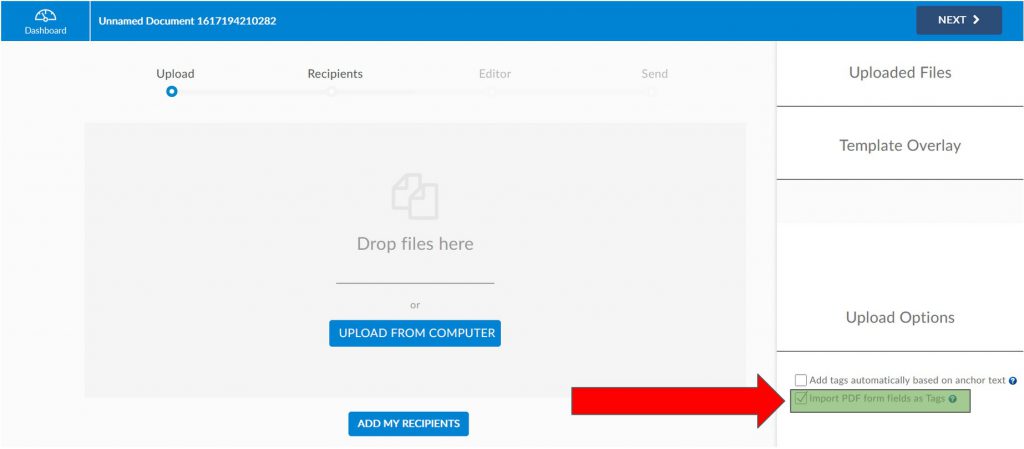 How to Import PDF Form Fields as Tags - Signority | Secure eSignature ...