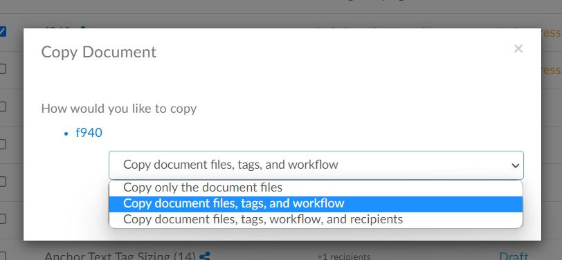 Copy as a New Document - Signority | Secure eSignature Solutions