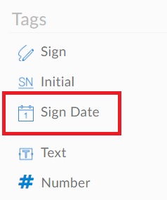 Sign Date Tag - Signority | Secure eSignature Solutions