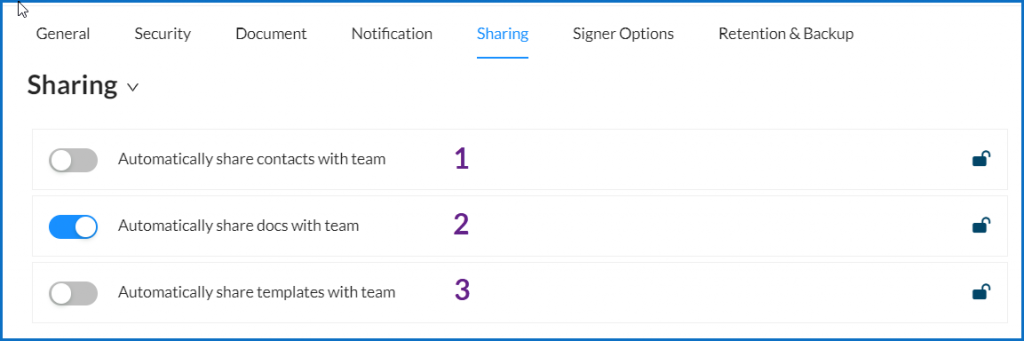 Team Settings Overview - Signority | Secure eSignature Solutions