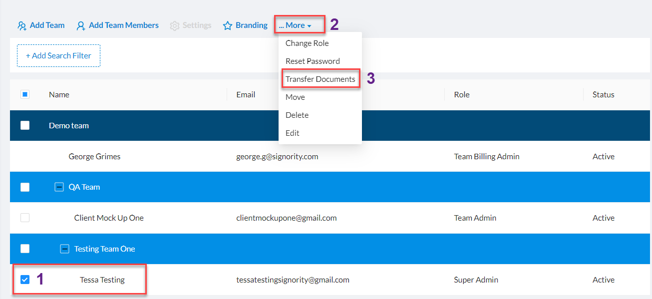 Transfer All Documents to Another User - Signority | Secure eSignature ...
