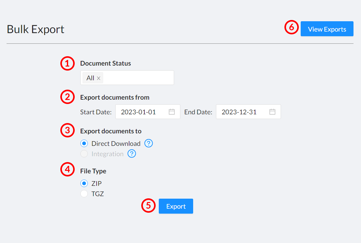Bulk Export - Signority | Secure eSignature Solutions