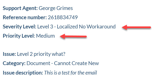 What do the Severity Level and Priority mean for my support issue ...