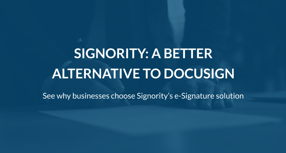Signority VS Docusign - Signority | Secure eSignature Solutions